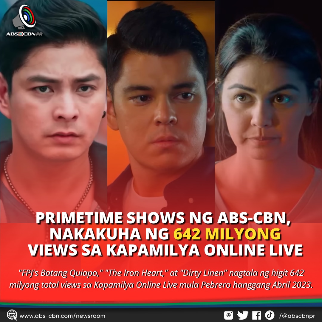 ABS-CBN's primetime shows earn over 642 million views on Kapamilya Online Live